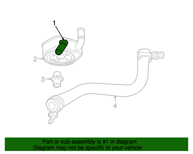 2008-2010 Mopar Oil Cooler 4694338AD | TascaParts.com