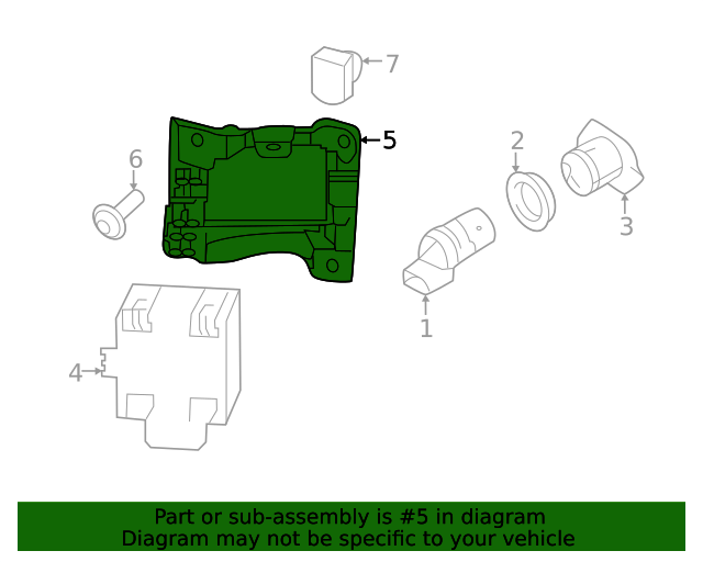 2018-2024 Audi Controller Bracket 8W6-907-176-A | Flow Audi Parts Direct