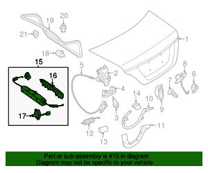 218-820-03-42 - Trunk Lid Pull Down Motor 2010-2018 Mercedes-Benz | MB ...