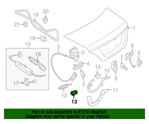 204-682-17-04 - Hinge Insulator 2010-2018 Mercedes-Benz | Mercedes-Benz ...