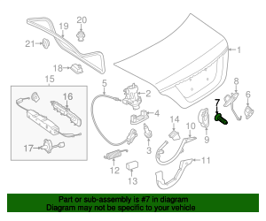 010-990-25-04 - Striker Bolt 2010-2021 Mercedes-Benz | Mercedes-Benz ...