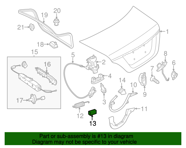204-682-17-04 - Hinge Insulator 2010-2018 Mercedes-Benz | Mercedes-Benz ...