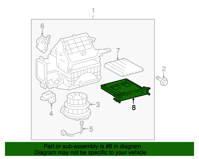 2001-2009 Toyota Prius Filter Cover 88899-47010 | Toyota Parts Center
