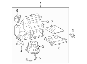90159-60213 - Evaporator Assembly Screw 2004-2009 Toyota Prius | Longo ...