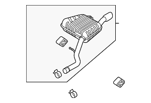 Genuine OEM Rear Muffler Part# T4N7473 Fits 2018-2020 Jaguar XE: Up To ...