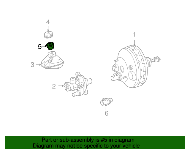000-431-43-34-64 - Brake Master Cylinder Reservoir Strainer 1990-2023 ...