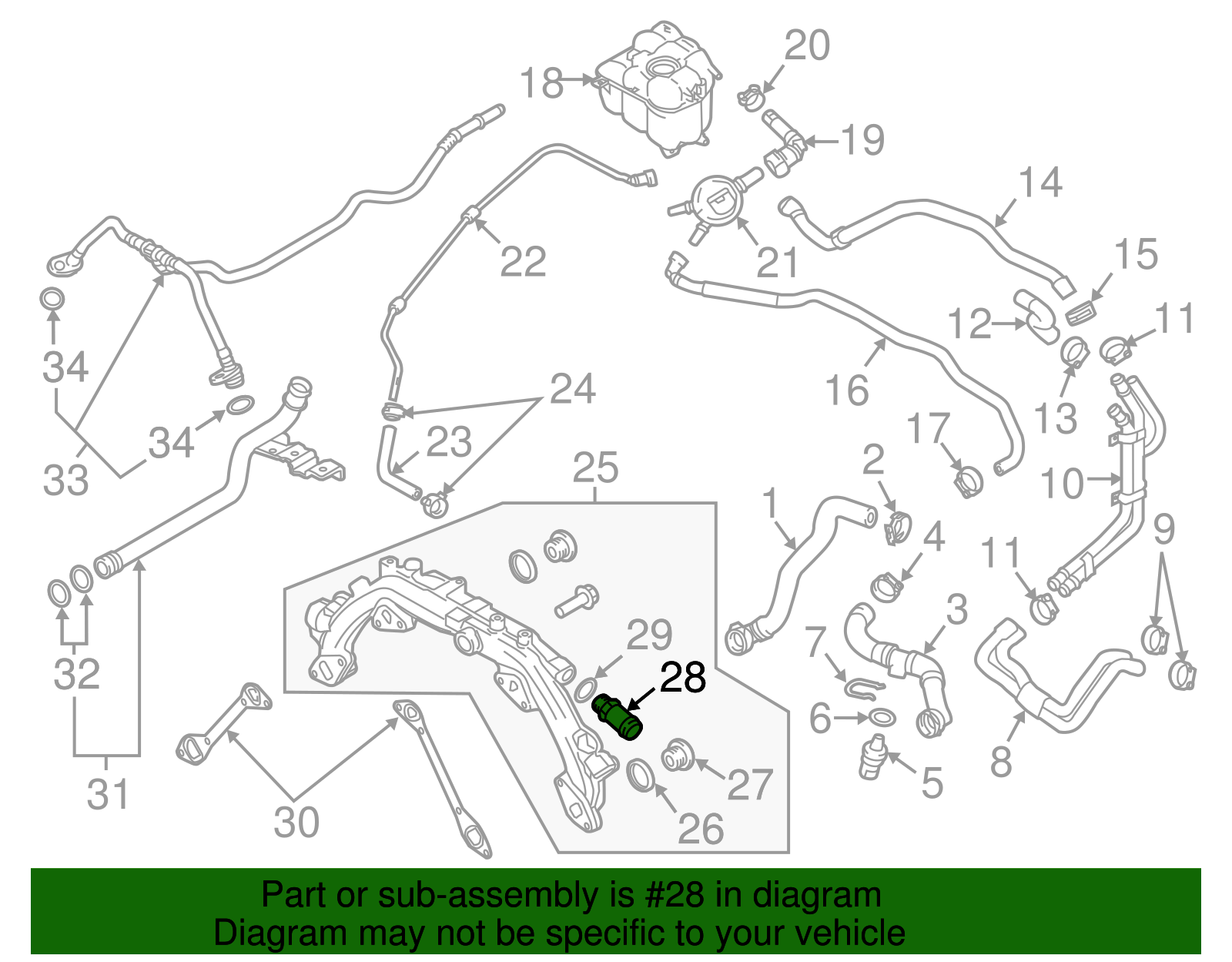948-106-261-02 - Engine Coolant Pipe Adapter 2014-2018 Porsche ...