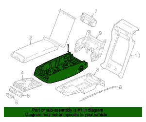 52-20-7-440-443 - Armrest Base - 2016-2022 BMW | BMW Parts Exchange