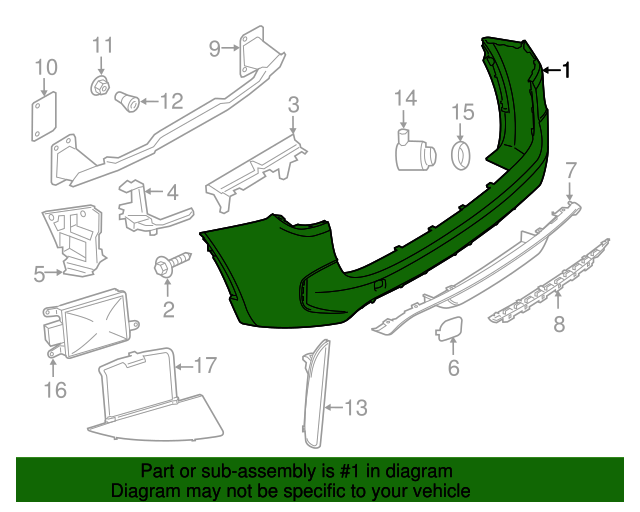 Genuine BMW 51-12-8-066-899 | Bumper Cover | FREE Shipping on Most ...