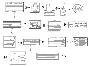 2021-2023 Toyota Tacoma AC Label 88723-04080 | Toyota Parts Center