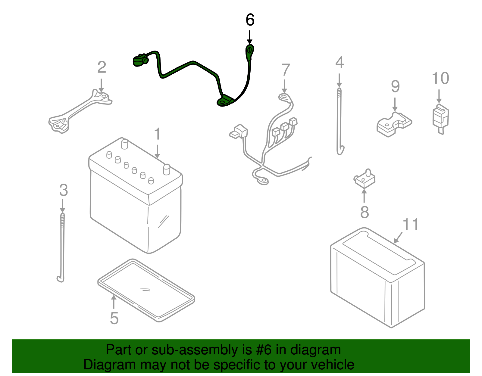 24080-8B400 - 1998-2004 Nissan - Negative Cable | Anicra Nissan Parts