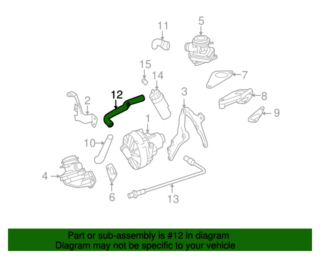 2007-2012 Mercedes-Benz Air Hose 273-142-02-83 | AutoNationParts.com