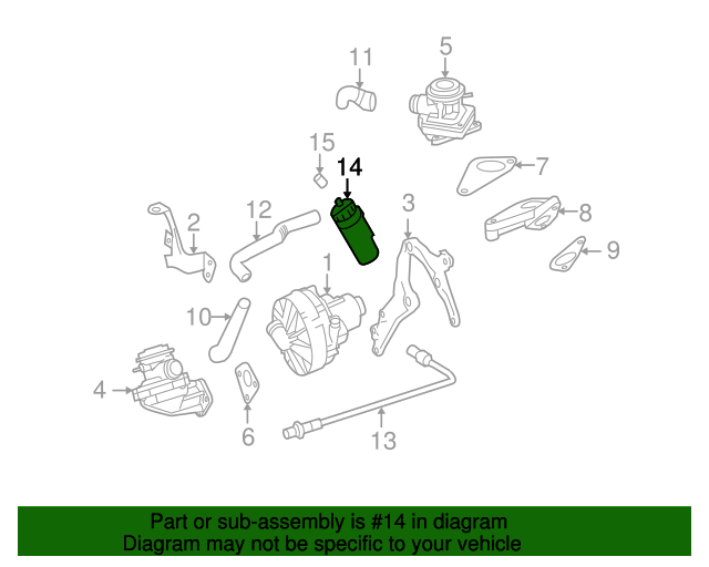 2002-2018 Mercedes-Benz Vapor Canister 164-470-14-59 | MB OEM Parts
