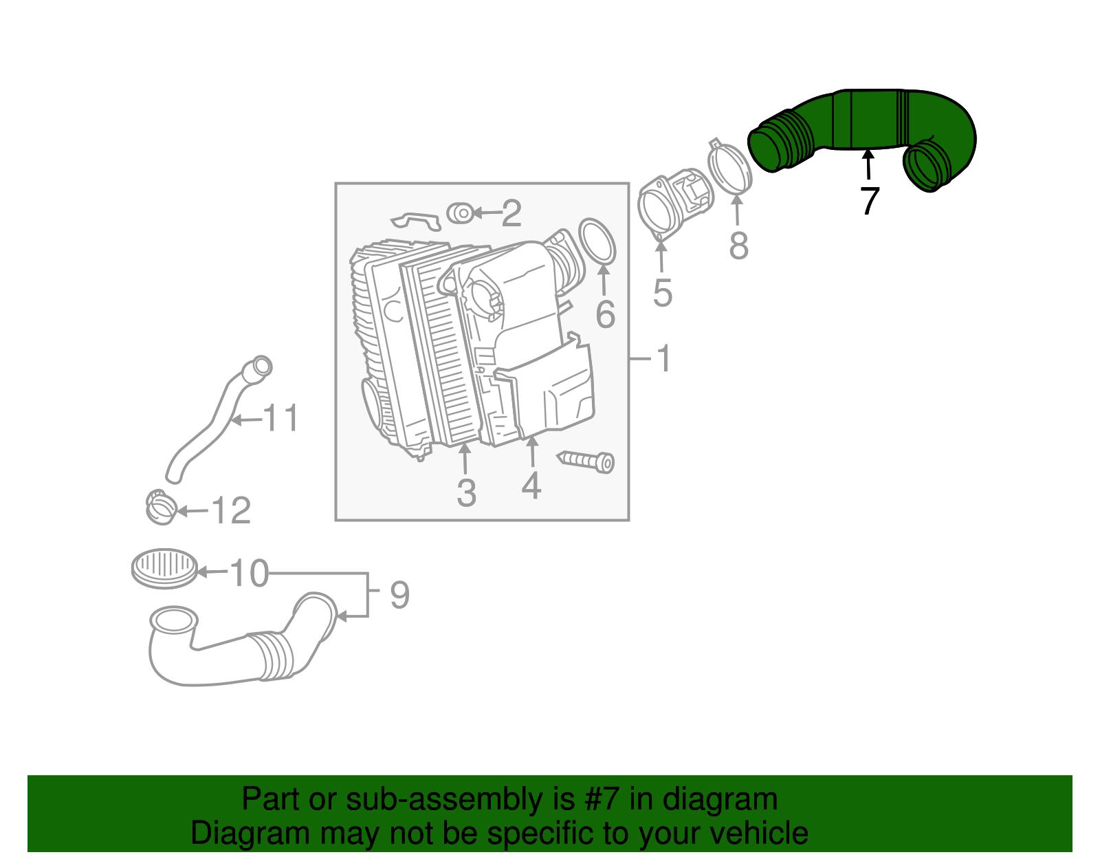 7L0-129-684-B - High-Quality Engine Air Intake Hose for 2007-2010 ...