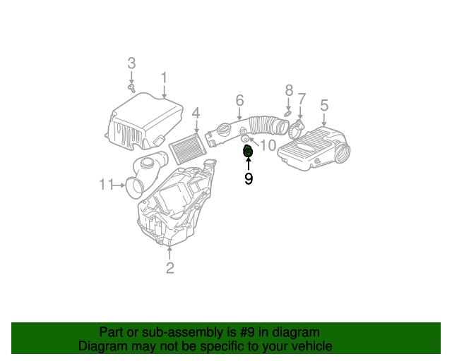 1999-2008 GM Air Cleaner Air Restriction Indicator 15073765 ...