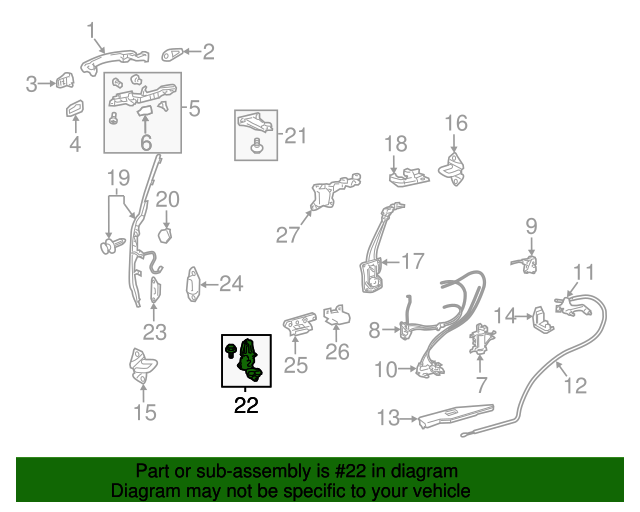 2004-2010 Toyota Sienna Roller & Bracket 68350-08020 | Toyota Parts Center