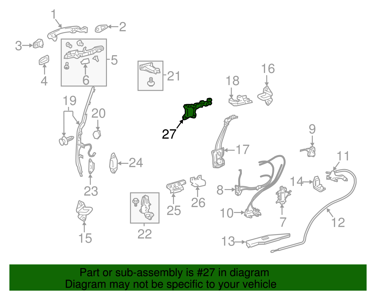 Genuine Toyota Hinge Assembly, Slide Door, Center Right part# 68380 ...