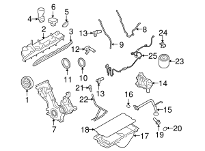 2004-2010 Ford Engine Timing Cover 5C3Z-6019-AA | Varsity Ford