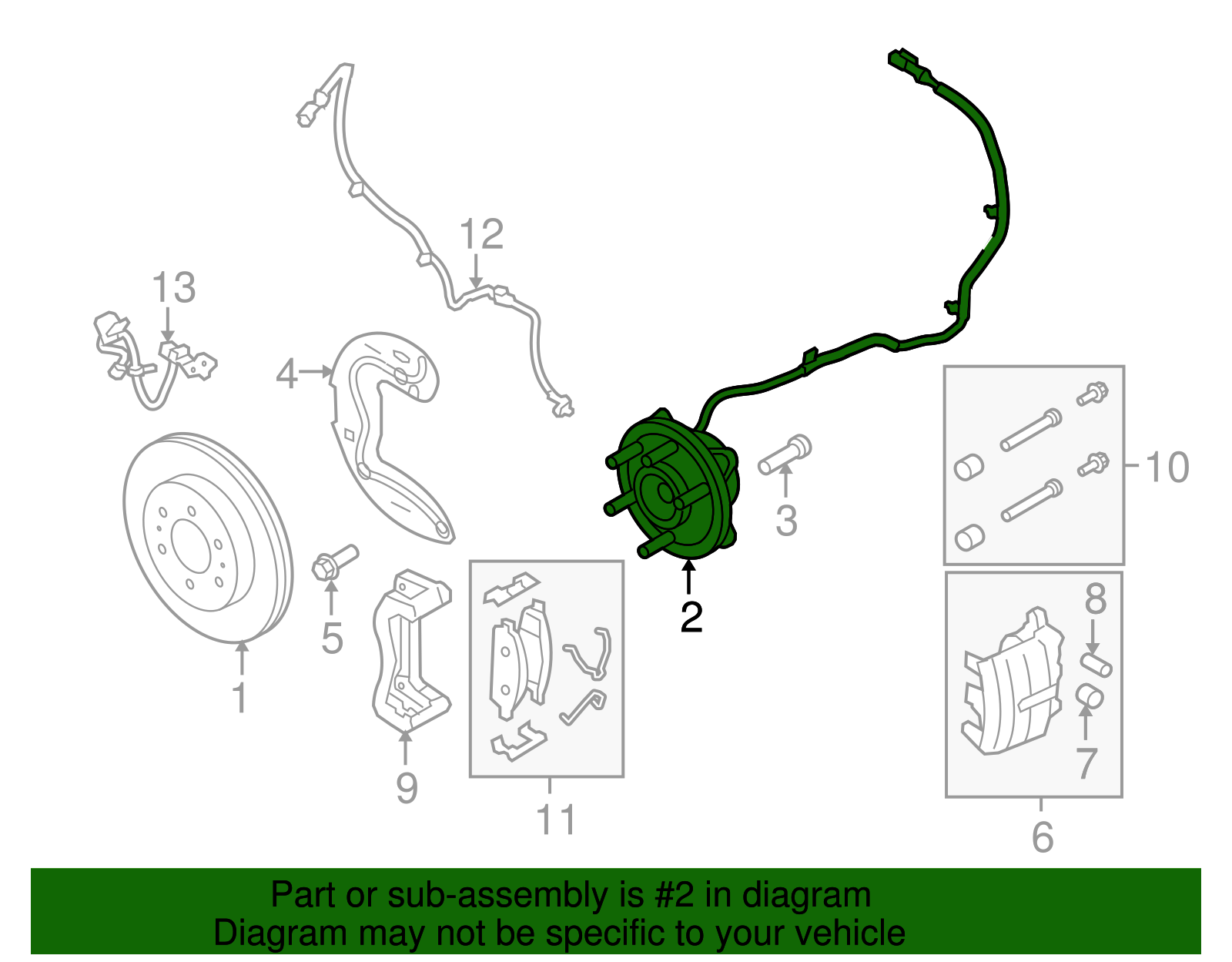 2011-2014 Ford F-150 Hub & Bearing CL3Z-1104-K | OEM Parts Online