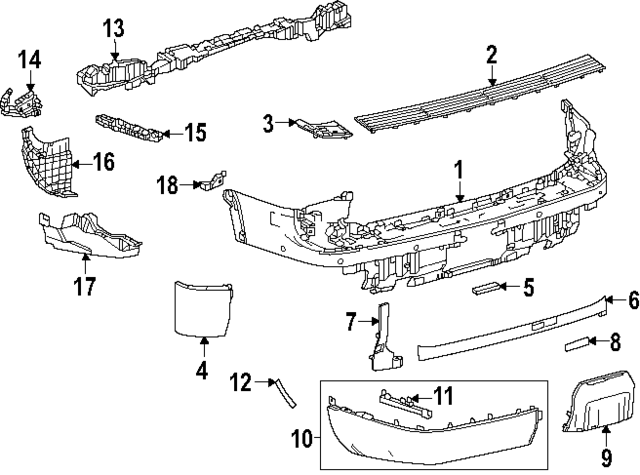 2024 Lexus GX550 Plate 52163-60110 | OEM Parts Online