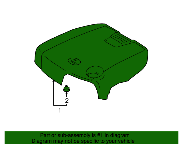 11209-31400 - Engine Cover 2016-2020 Lexus GS350 | AutoNationParts.com