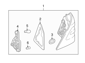 000000-008156 - Center High Mount Stop Light Bulb 1986-2024 Mercedes ...