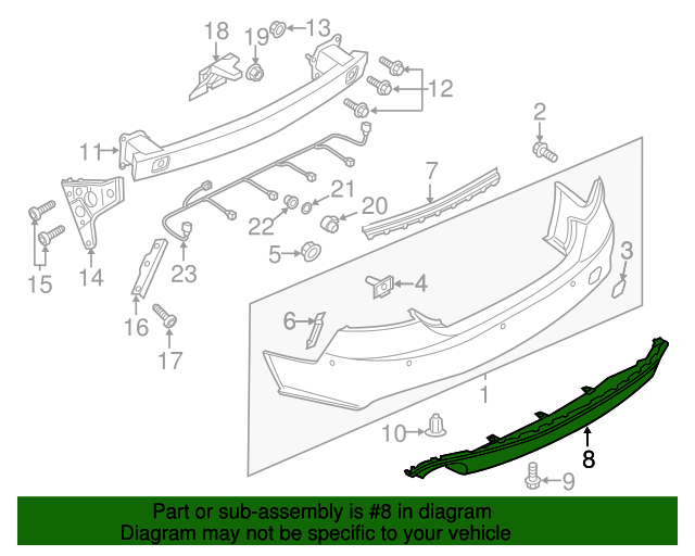 2012-2015 Audi Lower Panel 4G8-807-521-D-1RR | OEM Parts Online