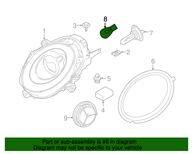 2014-2020 Mini Signal Bulb 63-11-7-359-245 | Shop OEM MINI Parts