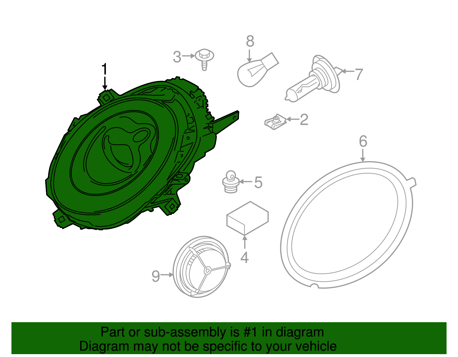 63-11-7-418-867 - Headlamp Assembly Left MINI - 2019-2021 Mini ...