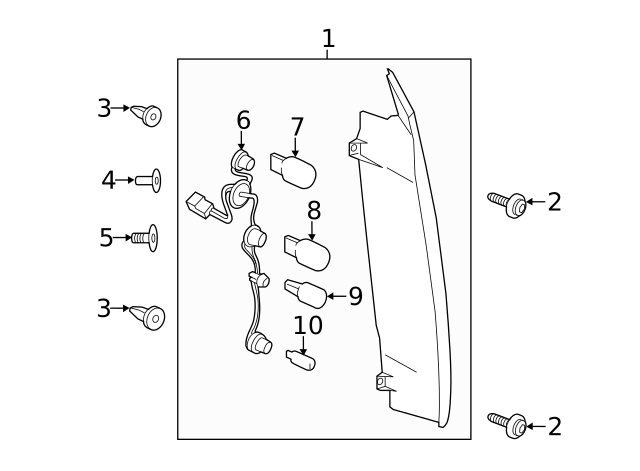 W707977-S300 - Combo Lamp Assembly Nut 2011-2023 Ford | Ford Parts Center