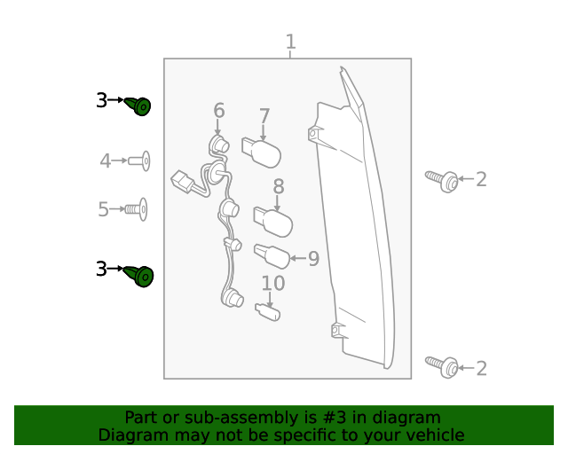 W707977-S300 - Combo Lamp Assembly Nut 2011-2023 Ford | Ford Parts Center