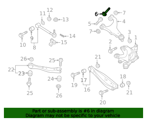 2013-2024 Subaru Upper Control Arm Mount Bolt 20540AA081 | Subaru Parts ...