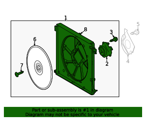 16360-F0100 - Fan Assembly - 2020-2021 Toyota Highlander | Conicelli ...