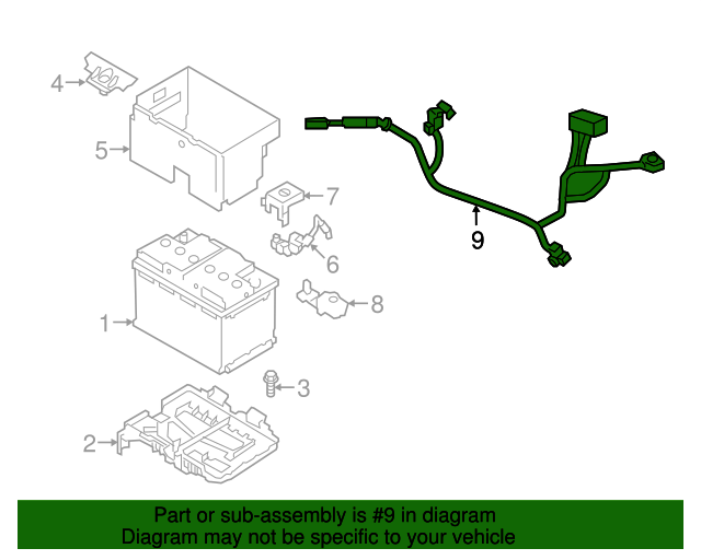 2019-2020 Hyundai Elantra GT Battery Cable 91850-G3241 | QuirkParts