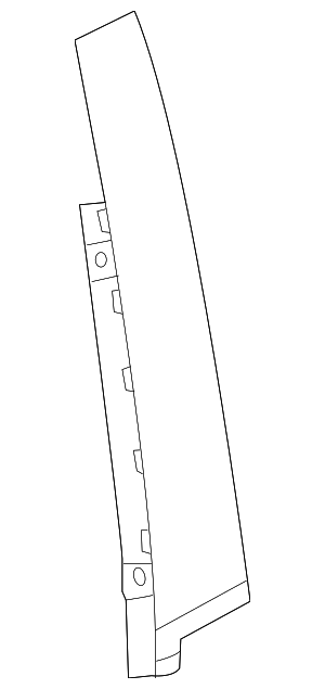 2016-2020 Buick Envision Front Driver Side Door Window Frame Rear ...