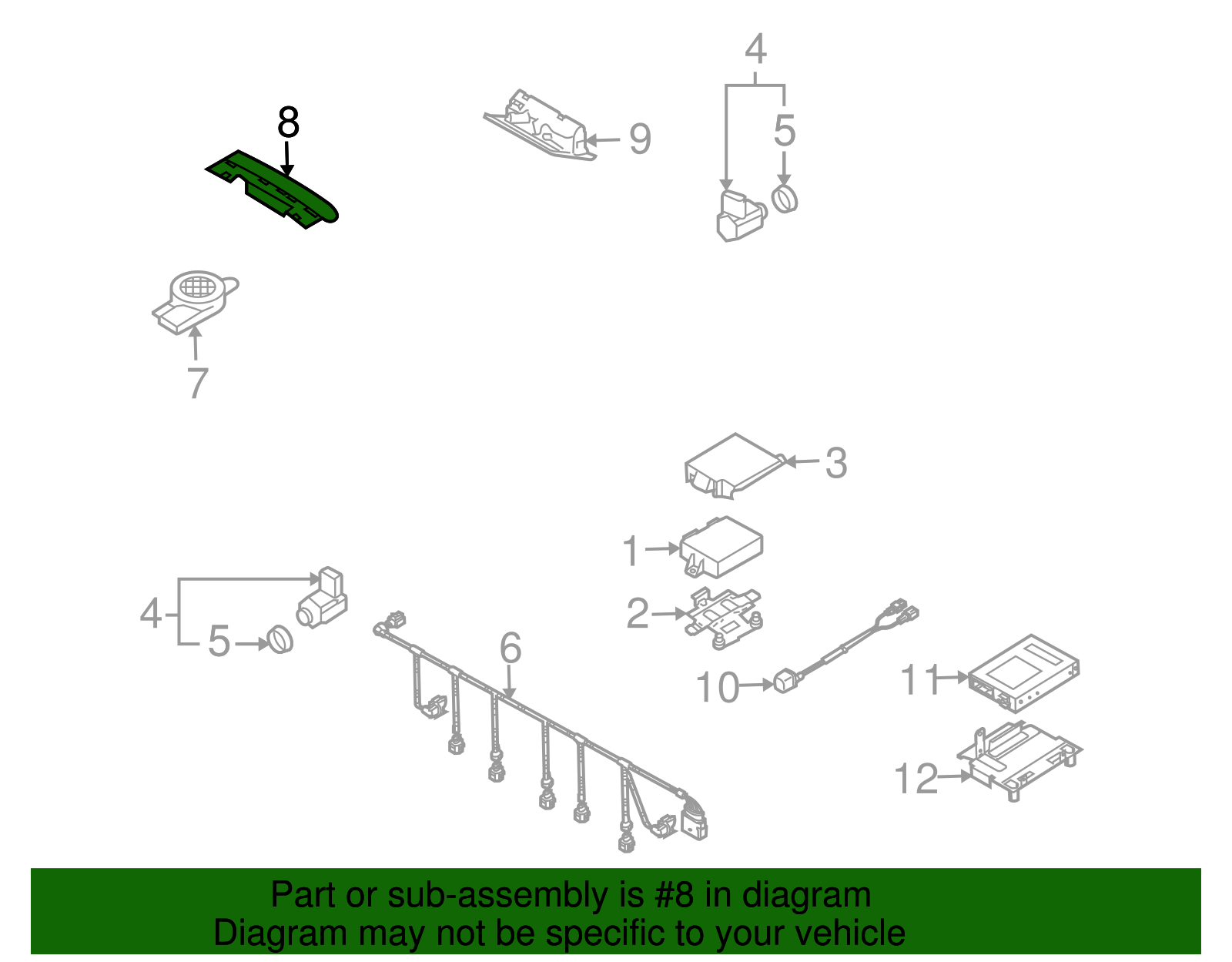 2004-2010 Volkswagen Touareg Display Unit 7L6-919-473-G | OEM VW Parts Haus