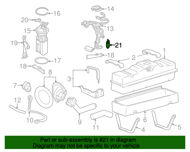 1997-2000 GM Fuel Pump Module Kit with Sender and Seal 19369941 | OEM ...