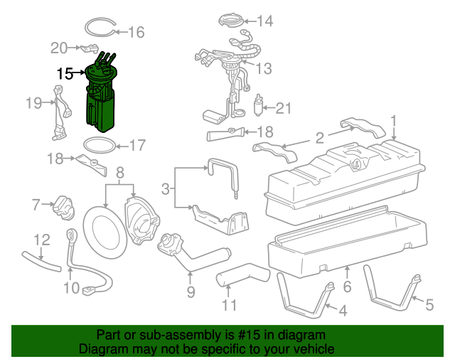 1990-2000 GM Fuel Pump Module Kit with Sender 19369943 | QuirkParts