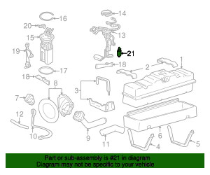 1989-1997 GM Electric Fuel Pump Kit with Seals, Clamp, and Baffle ...