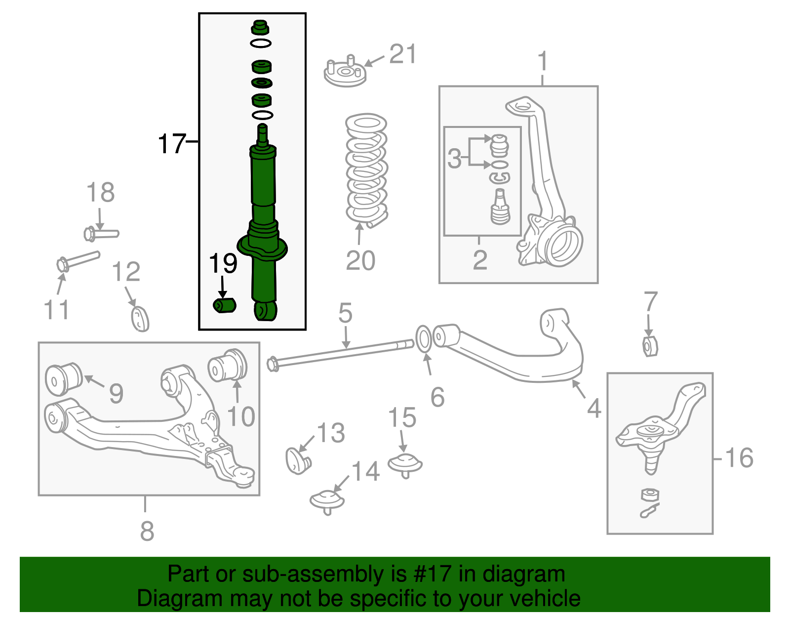 1998-2004 Toyota Tacoma Shock Absorber (Left, Right, Front) 48510-A9080 ...
