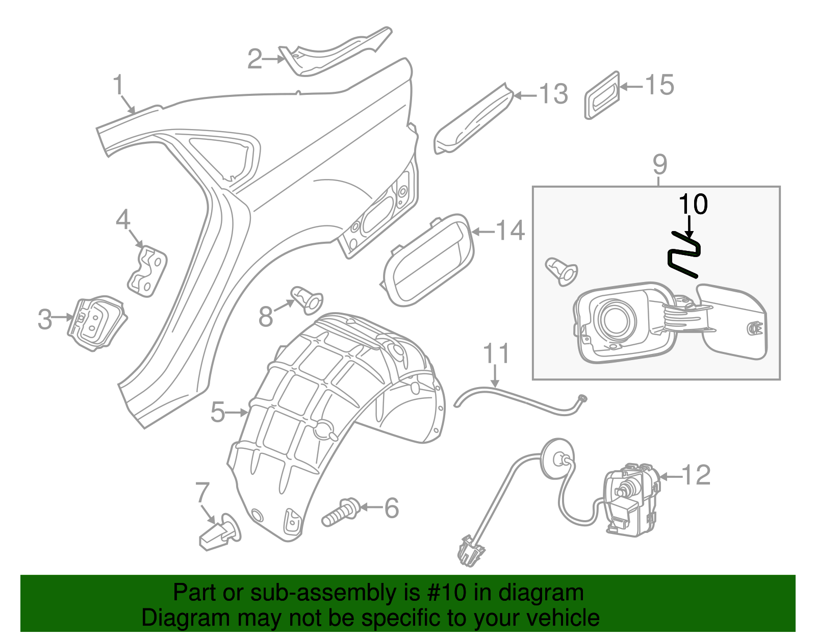 2005-2022 Volkswagen Fuel Door Spring 1J0-809-931 | OEM Parts Online