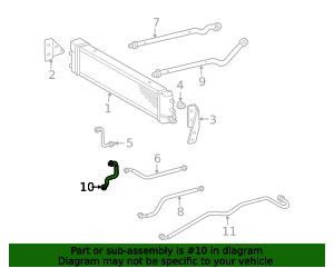2002-2008 Mercedes-Benz G 500 Coolant Line 463-270-00-96 | MB Parts Center