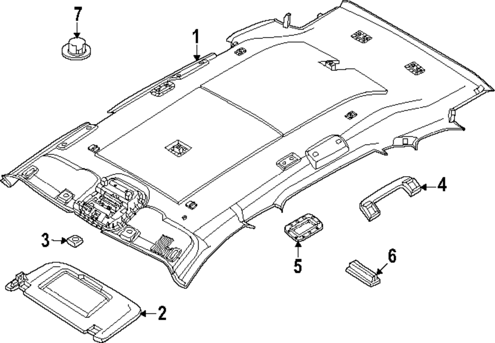 R2TZ-5804105-CB - Sun-Visor 2024-2025 Lincoln Nautilus | Big 3 Auto Parts
