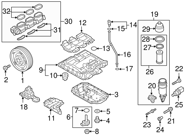 2012-2016 Porsche Panamera Engine Oil Filter Housing Stud WHT-000-403-A ...