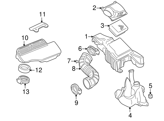 1996-2003 GM Air Cleaner Outlet Resonator Seal 24575644 GM ...