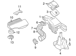 Genuine OEM Air Cleaner Outlet Resonator Seal Part# 24575644 Fits 1996 ...