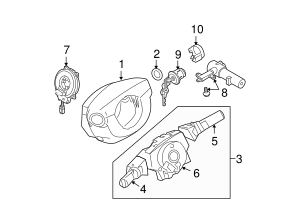 2004-2019 Nissan Ignition Lock Cylinder D8700-5Z00J | TascaParts.com