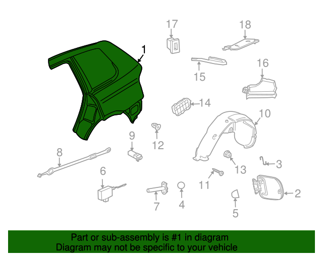 2003-2010 Porsche Cayenne Quarter Panel 955-503-944-00-GRV | Gaudin ...