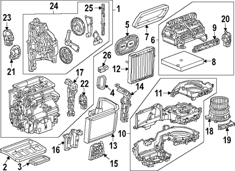 Evaporator & Heater Components for 2025 Chevrolet Blazer EV ...