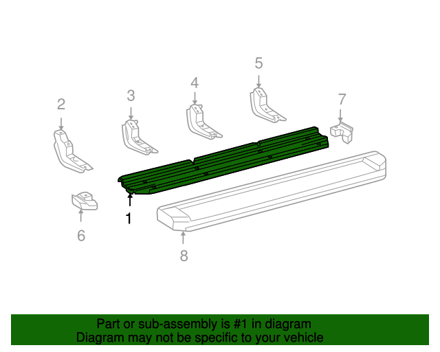 51771-0C020 - Running Board - 2007-2020 Toyota Tundra | OEM Genuine Parts